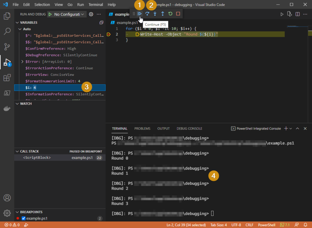 Debugging with PowerShell – GOA Systems